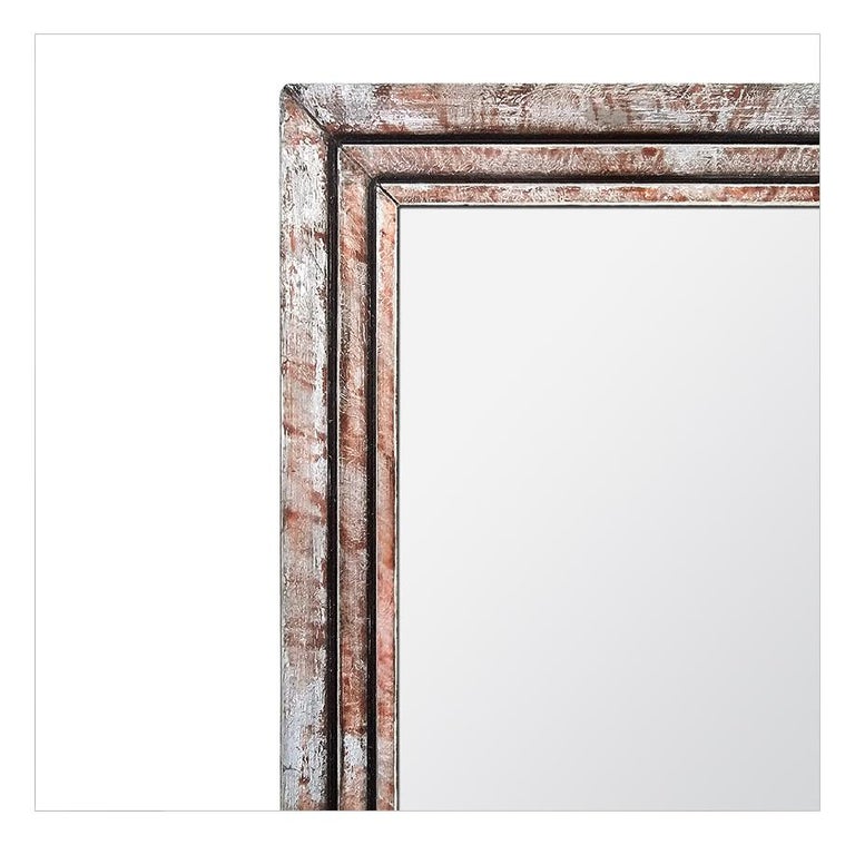 Small Antique Silverwood Mirror with Sepia Patina, circa 1960 For Sale ...