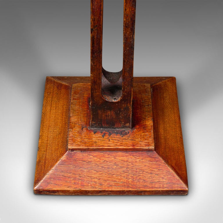 Small Antique Statue Stand, English, Oak, Pedestal, Torchere Column ...