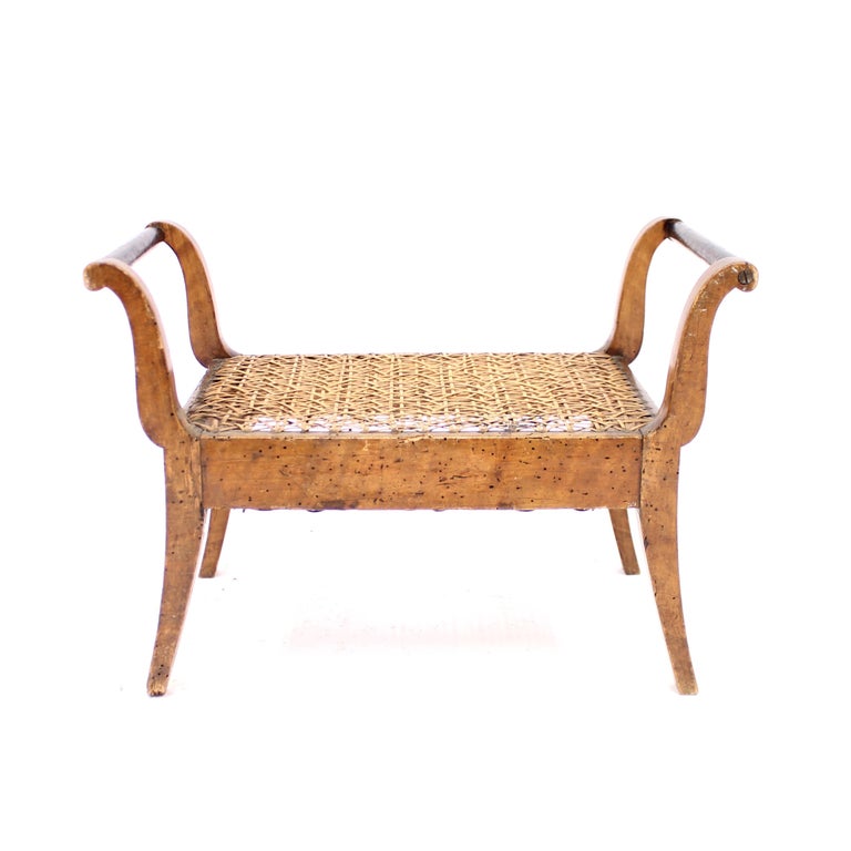 Small Antique Swedish Foot Stool, Salesman's Sample Model, Mid-19th ...