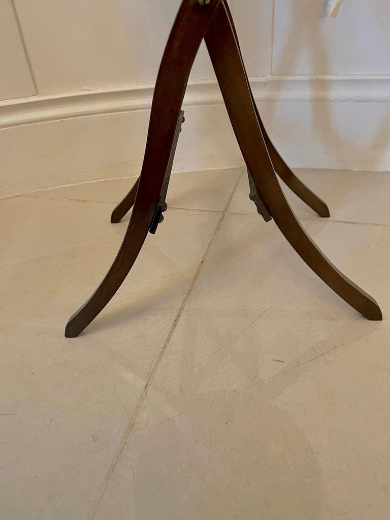 Small Antique Victorian Rosewood Folding Coach Table For Sale at 1stDibs