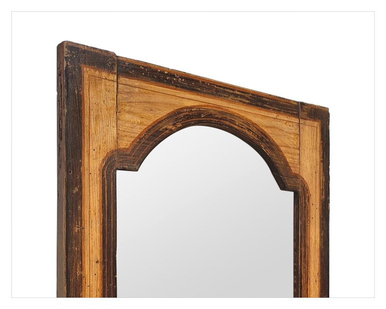 Small Antique Wall Mirror in Polychrome Wood, circa 1890 For Sale at ...