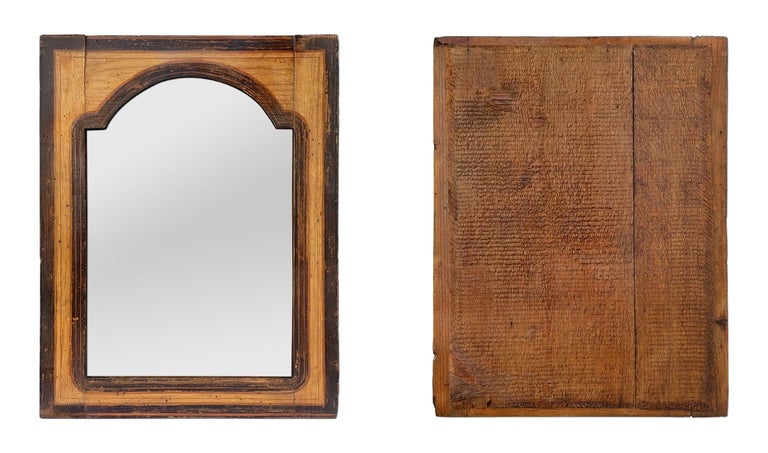 Small Antique Wall Mirror in Polychrome Wood, circa 1890 For Sale at ...
