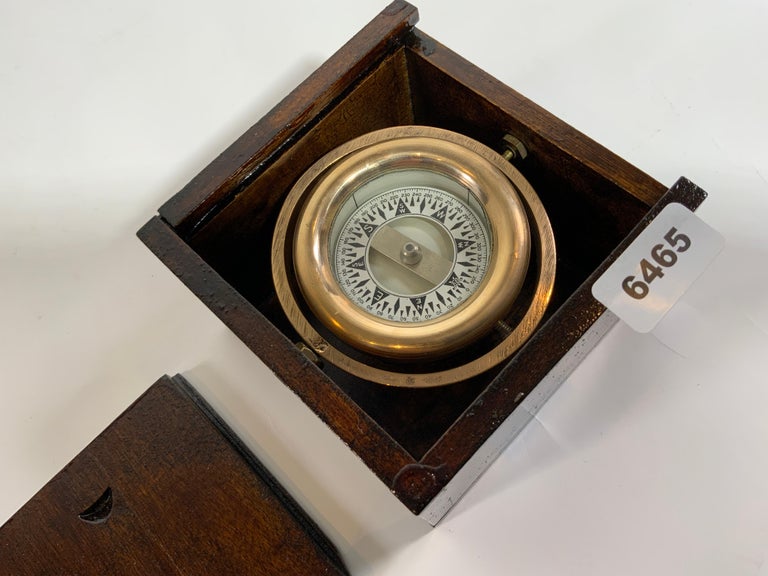 Small Antique Wilcox Crittenden Boat Compass at 1stDibs