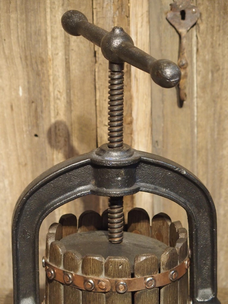 Small Antique Wine Grape Press from France, Early 1900s at 1stDibs
