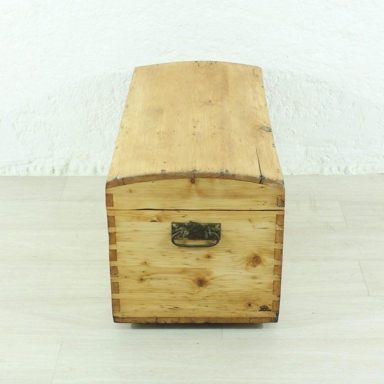Small Antique Wooden Trunk, circa 1900 For Sale at 1stDibs