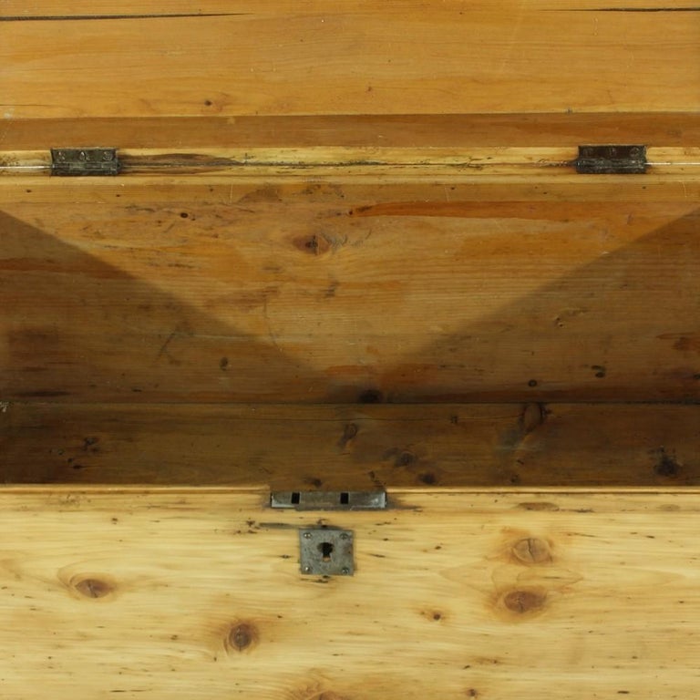 Small Antique Wooden Trunk, circa 1900 For Sale at 1stDibs