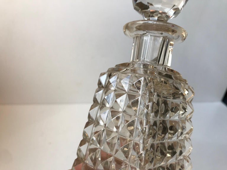 Small Art Deco Cut Crystal Decanter, 1920s at 1stDibs | small crystal ...