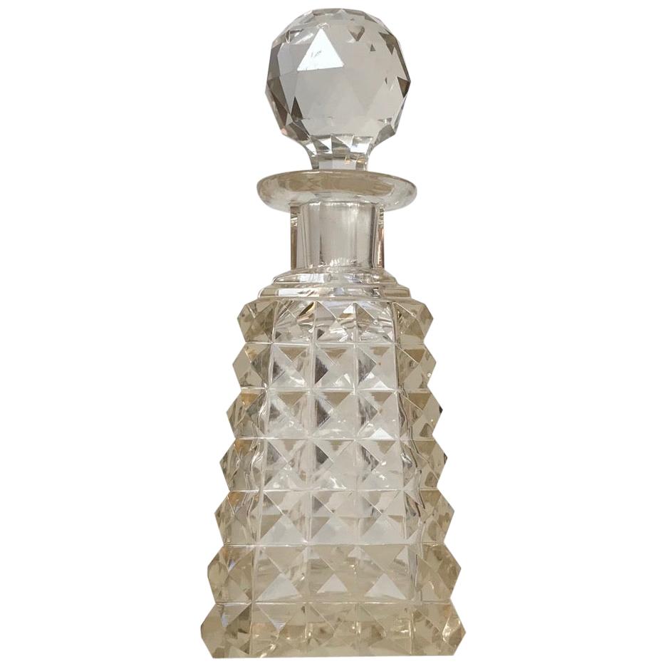 Small Art Deco Cut Crystal Decanter, 1920s at 1stDibs | small crystal ...