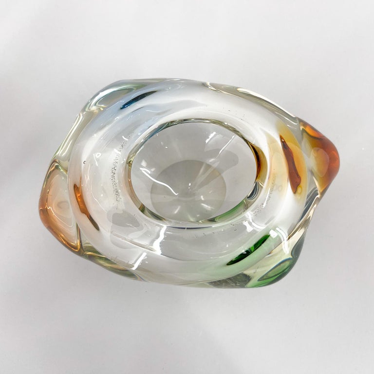 Small Art Glass Bowl by Frantisek Zemek, Czechoslovakia 1950s For Sale ...