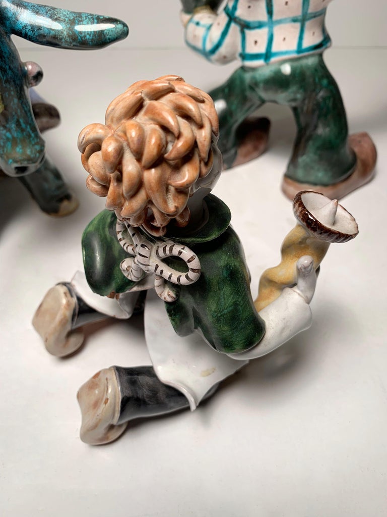 Small Austrian Ceramic Figure Collection / Candleholder by Leopold ...