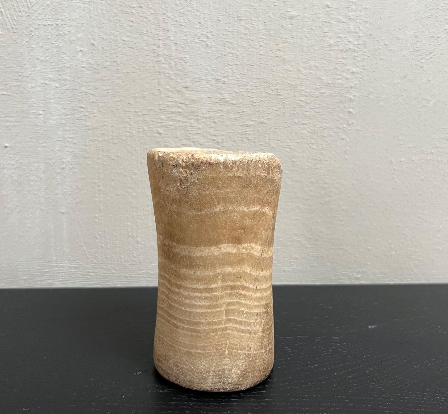 Small Bactrian Alabaster Offering Vessel For Sale at 1stDibs