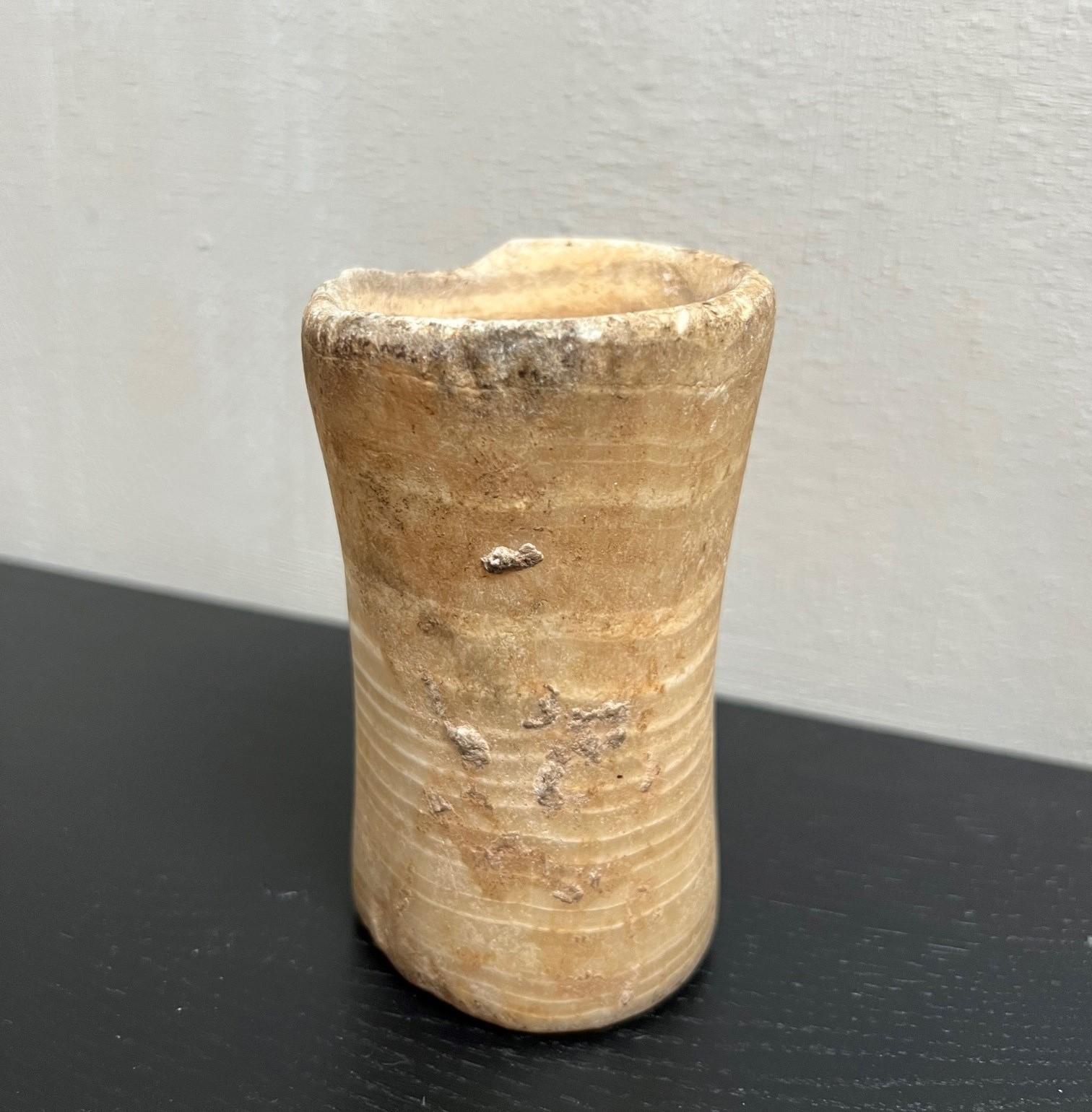 Small Bactrian Alabaster Offering Vessel For Sale at 1stDibs