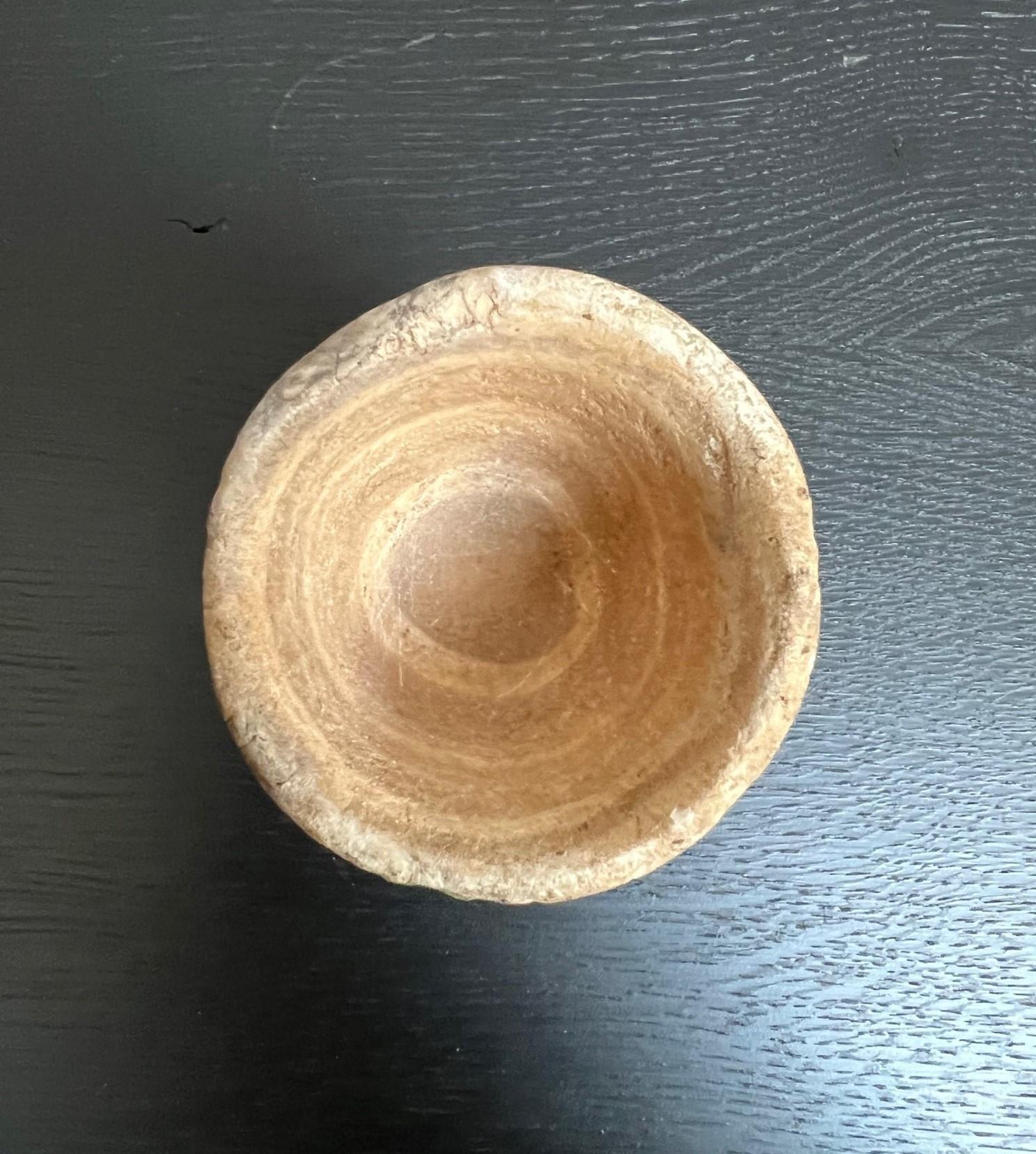 Small Bactrian Alabaster Offering Vessel For Sale at 1stDibs