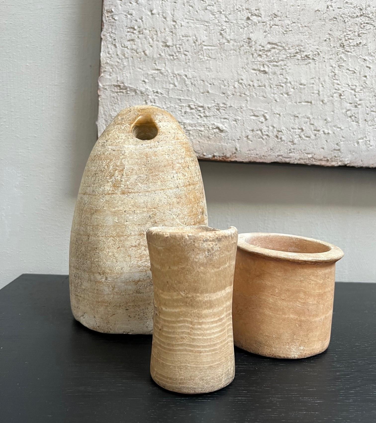 Small Bactrian Alabaster Offering Vessel For Sale at 1stDibs
