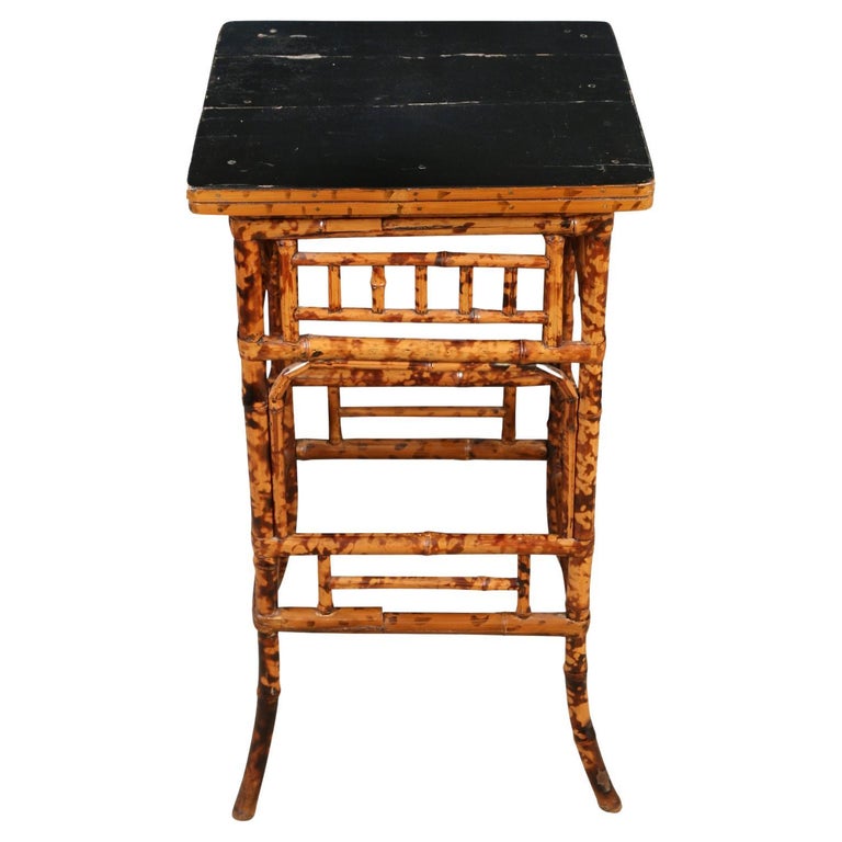 Small Bamboo Side Table For Sale at 1stDibs