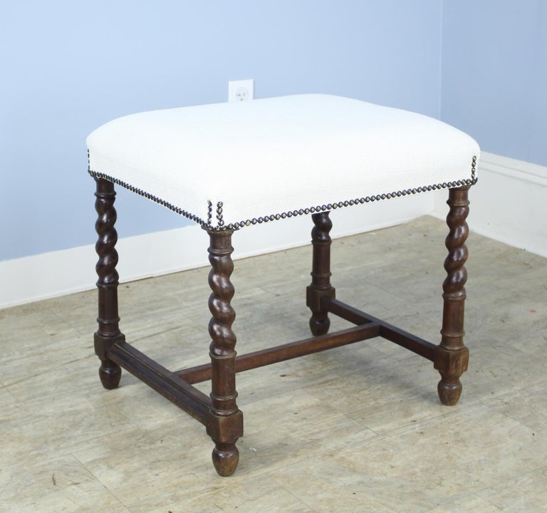 Small Barley Twist Stool at 1stDibs