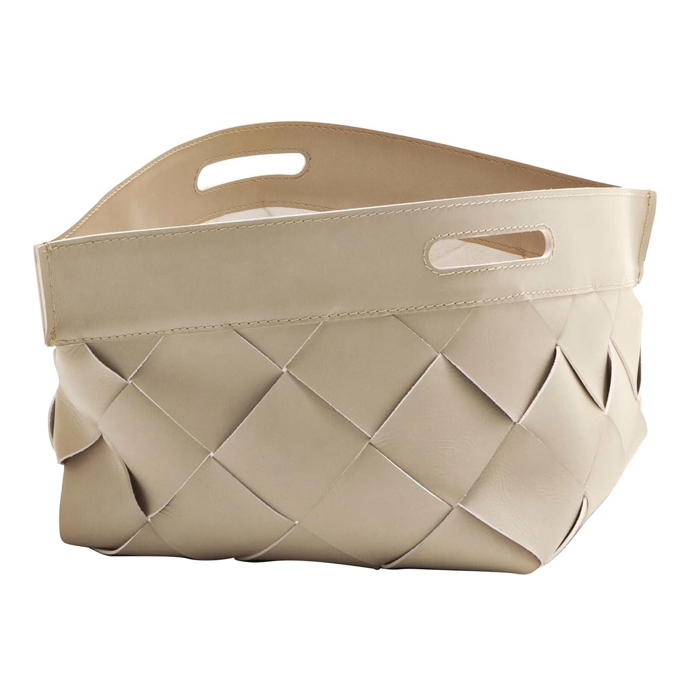 Large Beige 10th Basket by Massimo Castagna For Sale at 1stDibs