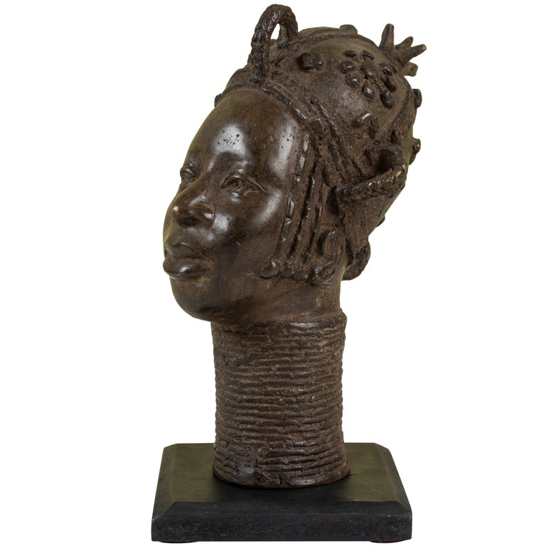 Small Benin Bronze Head For Sale at 1stDibs
