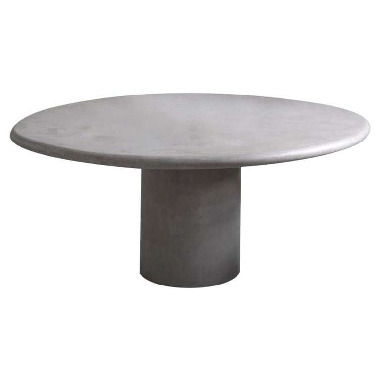 Small Beton Ciré Table Ronde at 1stDibs | table ronde beton ...