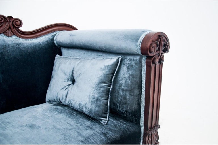 Small Blue Sofa, France, Around 1880 at 1stDibs