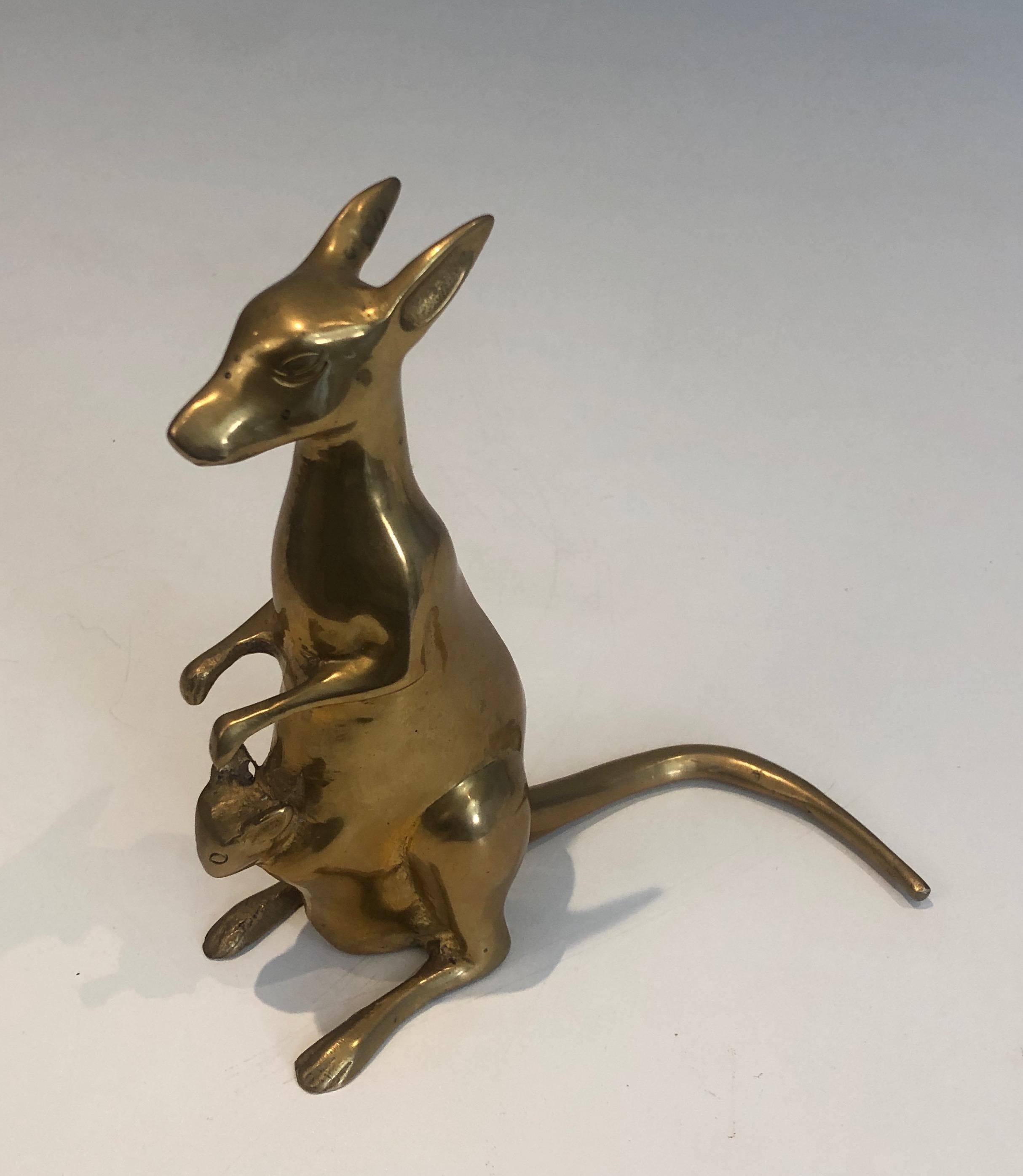 Small Brass Kangaroo Sculpture, French, Circa 1970 For Sale at 1stDibs ...