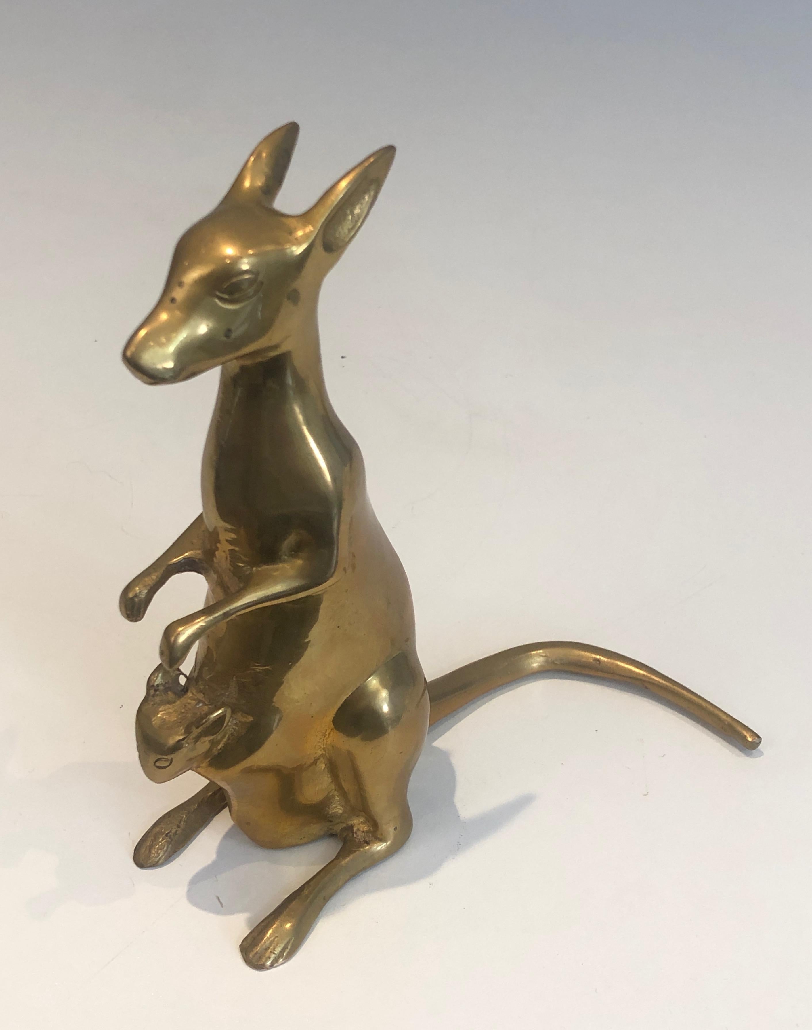Small Brass Kangaroo Sculpture, French, Circa 1970 For Sale at 1stDibs ...