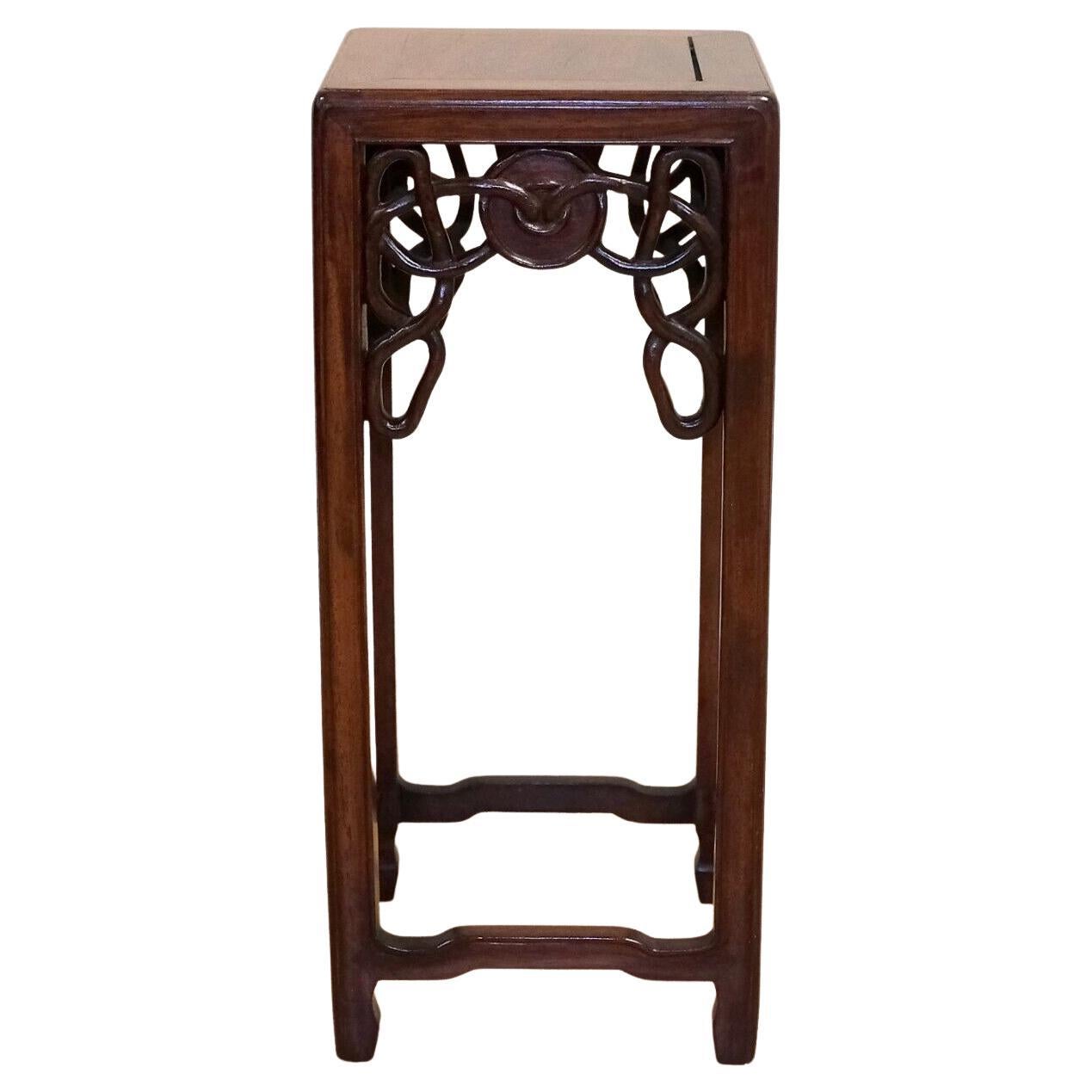 Chinese, circa 1920 Hongmu Floral Tree Carved Jardinière Plant Pot ...