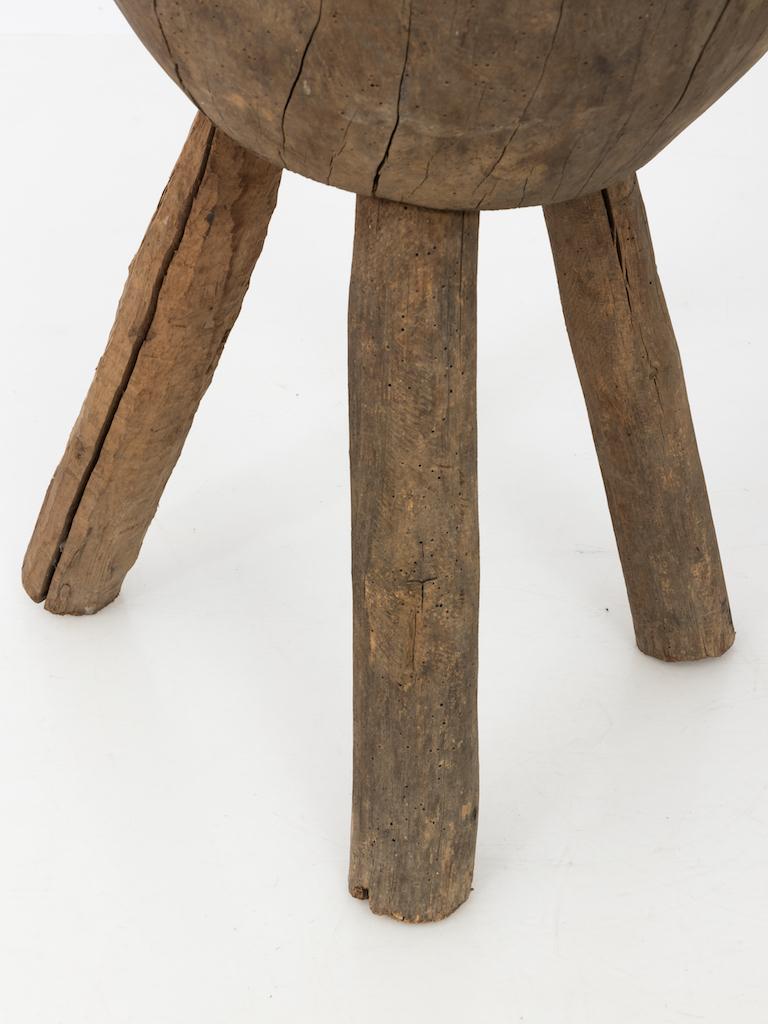 French Country Petite Round Butcher Block at 1stDibs