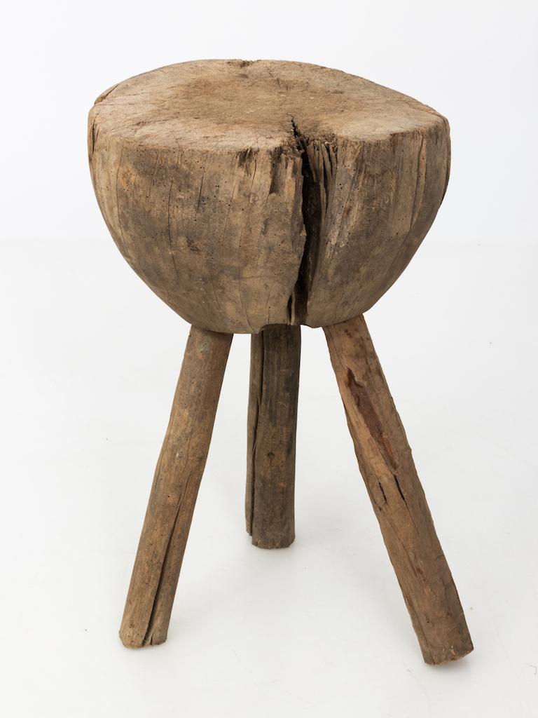 French Country Petite Round Butcher Block at 1stDibs