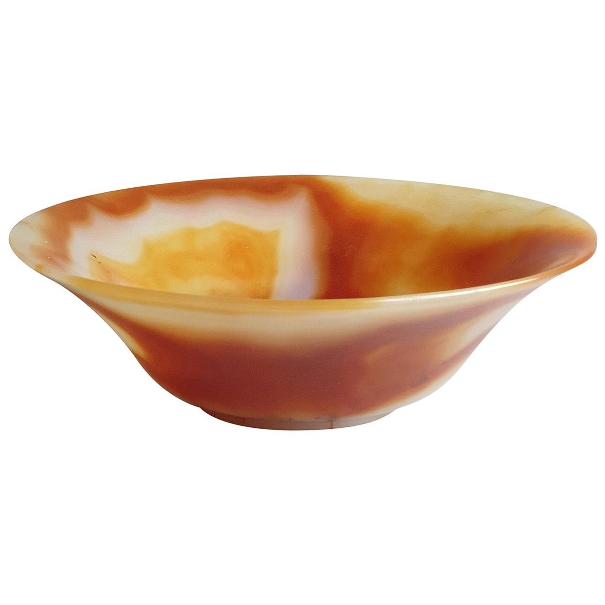 Small Carnelian Agate Bowl For Sale at 1stDibs
