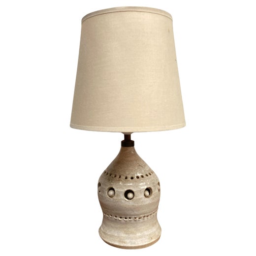 Small ceramic table lamp by Georges Pelletier For Sale at 1stDibs