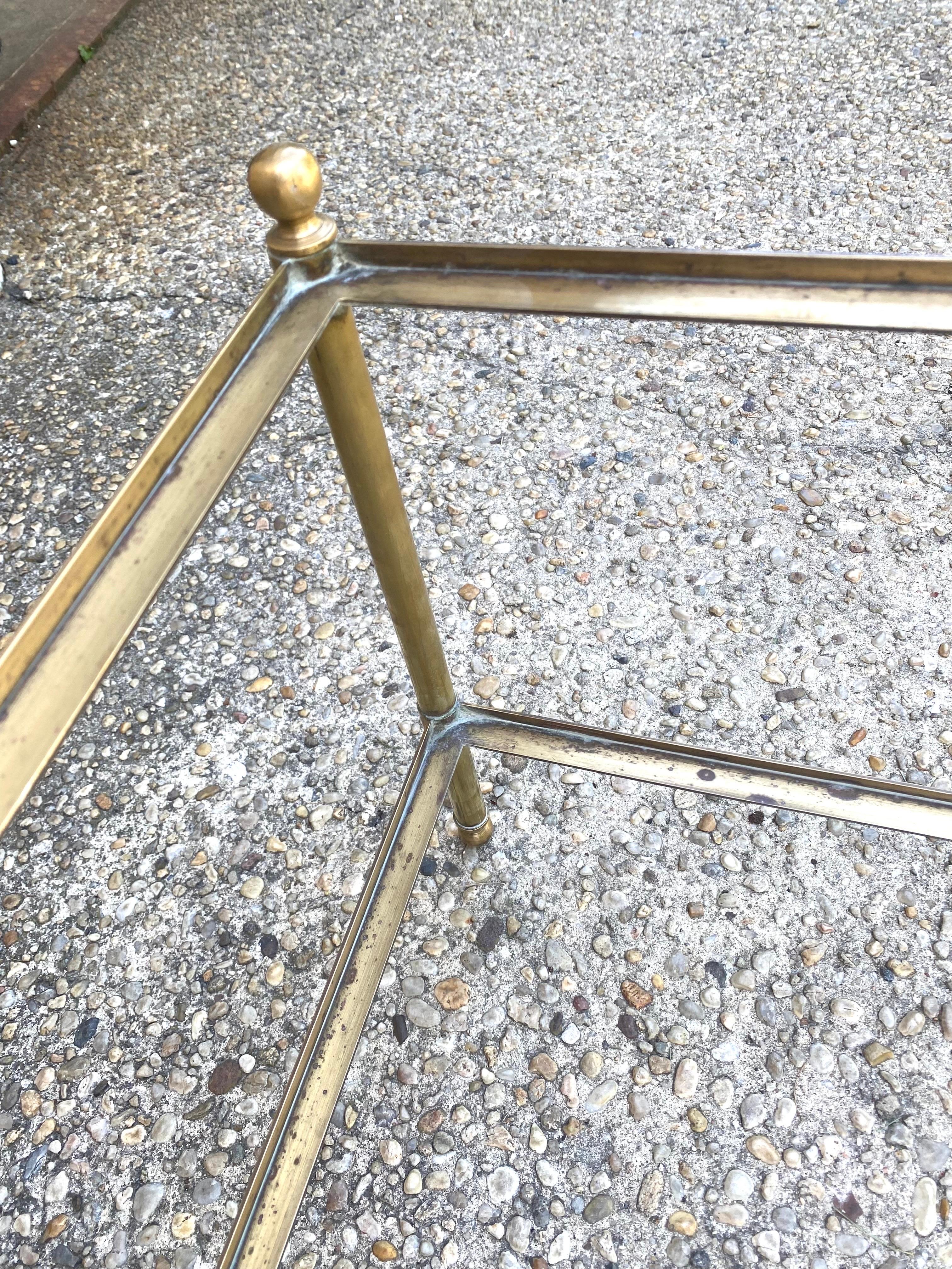 Small Chain and Glass Side Table For Sale at 1stDibs