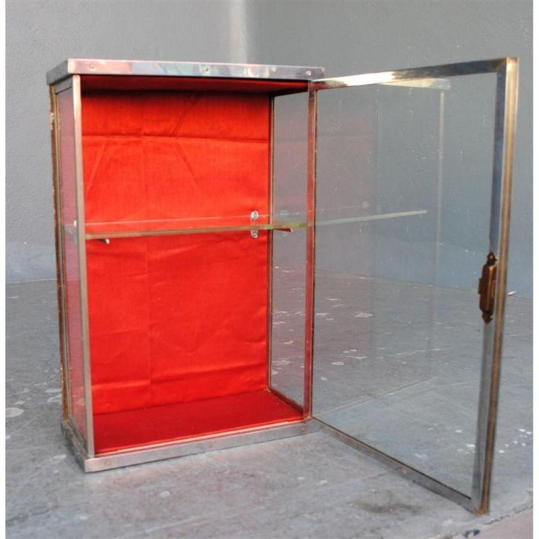 Small Chrome Collector's Showcase, 1930 For Sale at 1stDibs