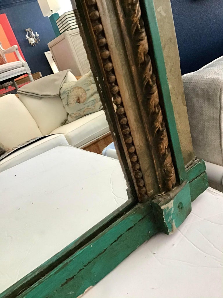 Small Classic French Boiserie Mirror in Original Painted Finish For ...