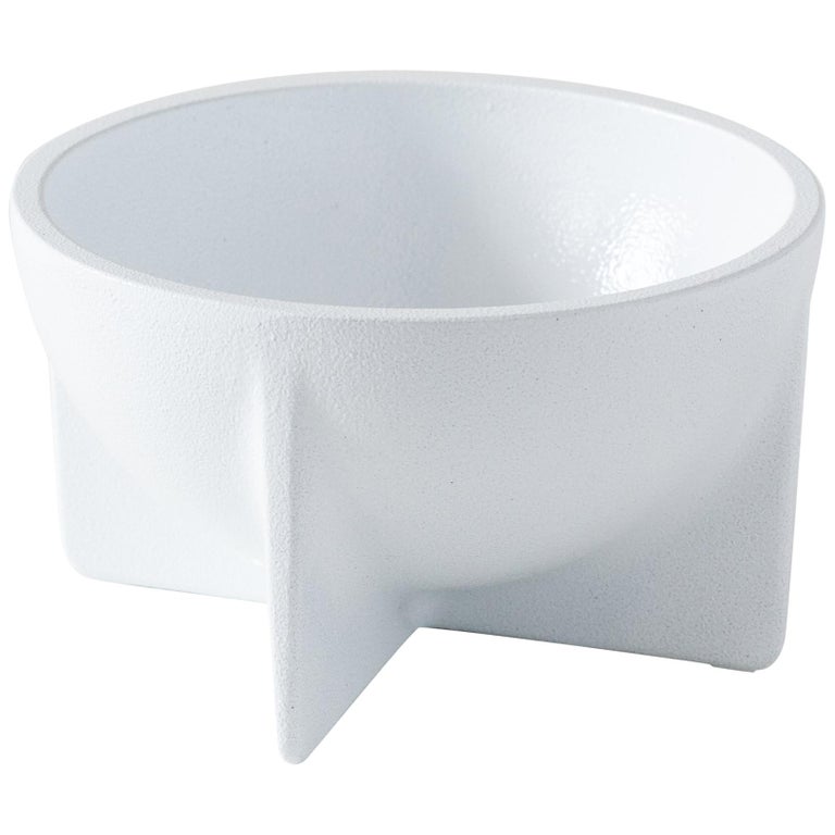 Small Contemporary White Standing Bowl by Fort Standard, in Stock For ...