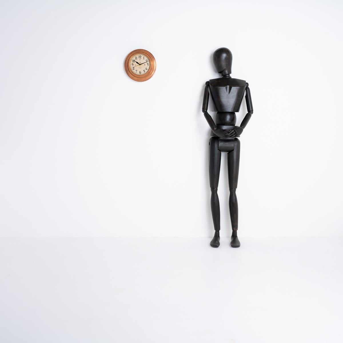 Small Copper Antique Wall Clock by 'ITR' International Time Recording ...