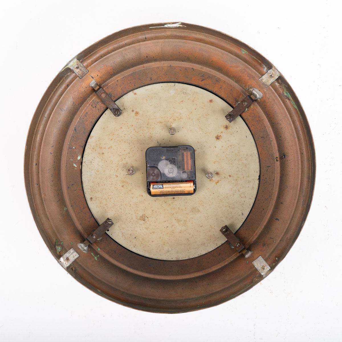 Small Copper Antique Wall Clock by 'ITR' International Time Recording ...