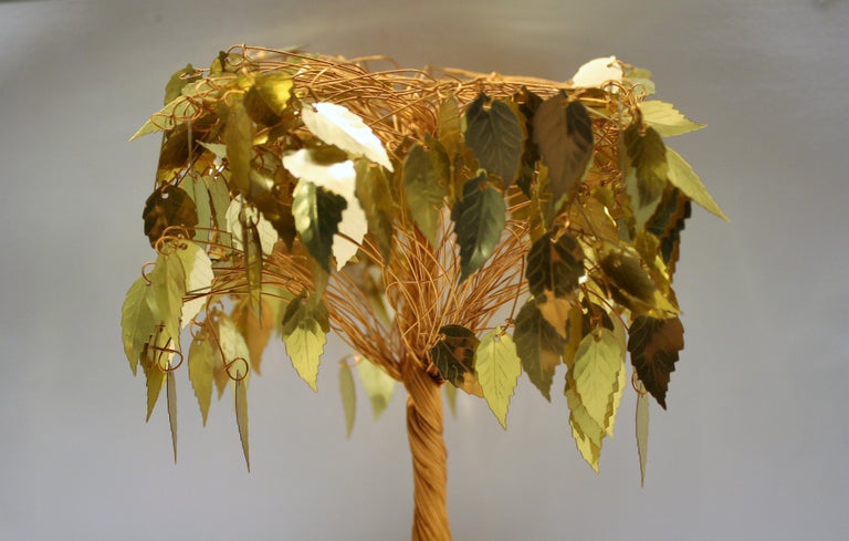 Small Copper Tree Sculpture at 1stDibs