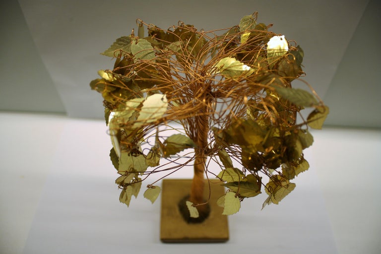 Small Copper Tree Sculpture at 1stDibs