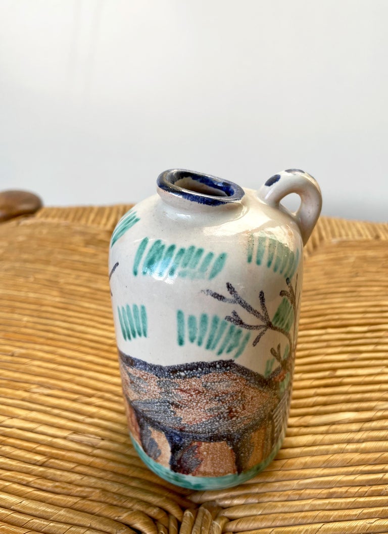 Small Danish Midcentury Hand Painted Ceramic Vase, 1950s For Sale at ...