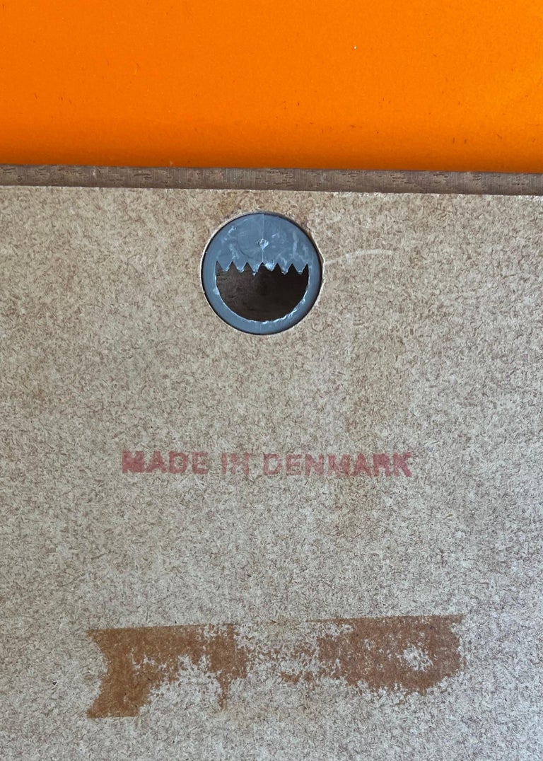 Small Danish Modern Teak Mirror by Pedersen and Hansen For Sale at 1stDibs