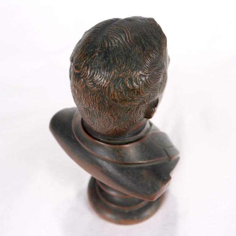 Small Desk or Cabinet Sized Bronze Bust of President Theodore 'Teddy ...