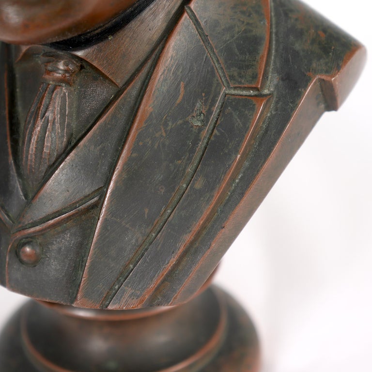 Small Desk or Cabinet Sized Bronze Bust of President Theodore 'Teddy ...