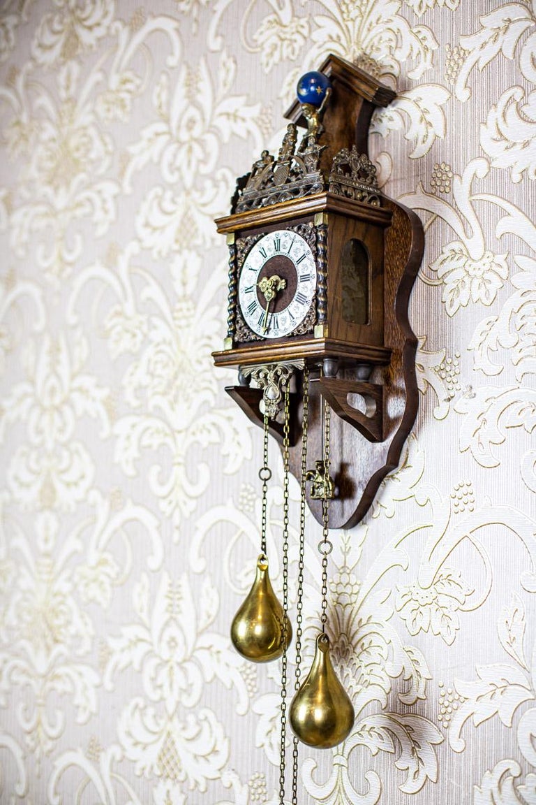 Small Dutch Wall Clock from Early 20th-Century Stylized as Staarta ...