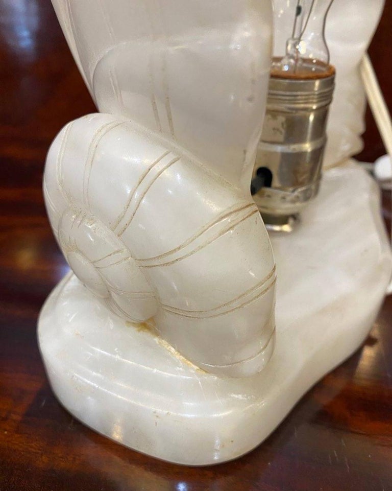 Small Early 20th Century Italian Art Deco Alabaster Shell Shaped Table ...