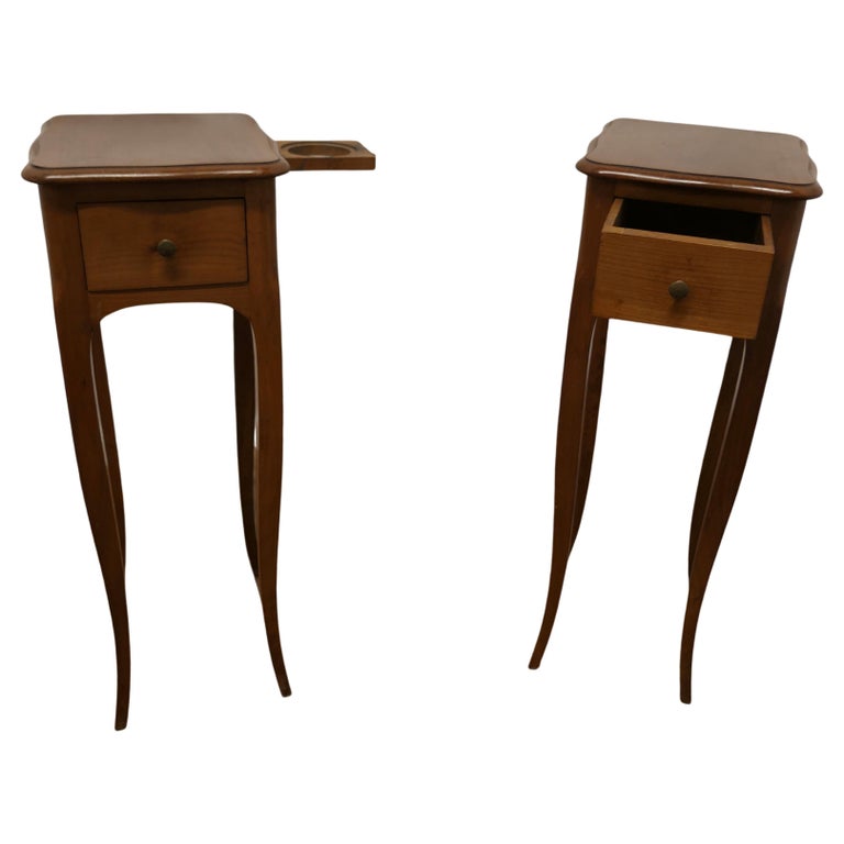 Small Elegant Pair of French Ameublement Side Tables For Sale at 1stDibs