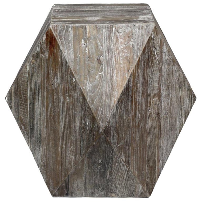 Small Elm Side Table, Made in Italy For Sale at 1stDibs