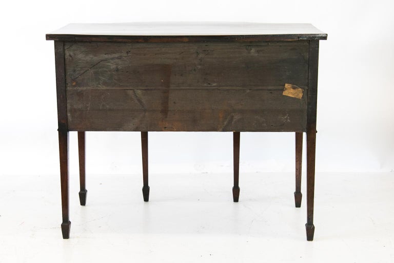Small English Mahogany Serpentine Shaped Sideboard For Sale at 1stDibs ...