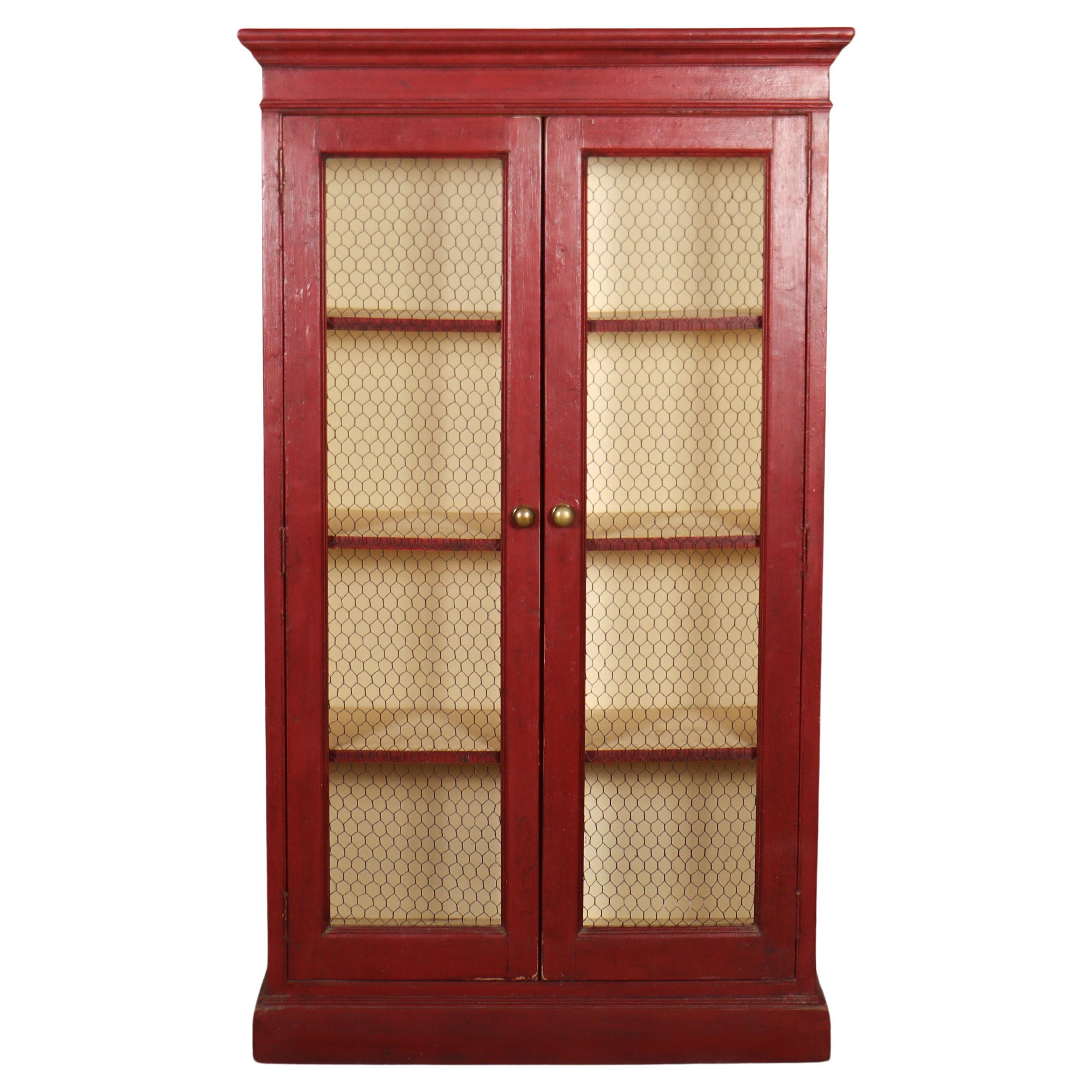 English Painted Breakfront Bookcase For Sale at 1stDibs