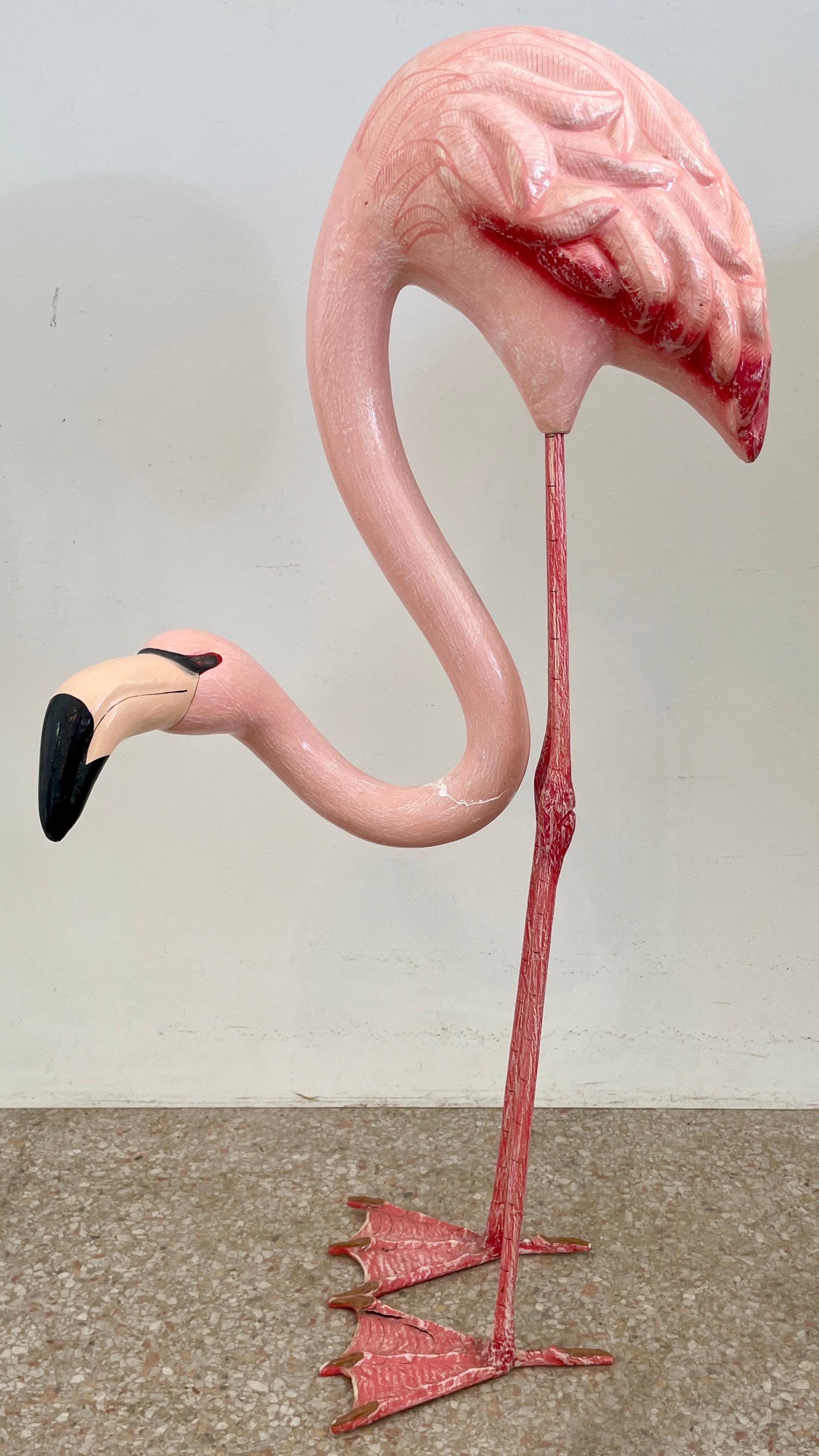 Small Flamingo Sculpture in the Style of Sergio Bustamante For Sale at ...